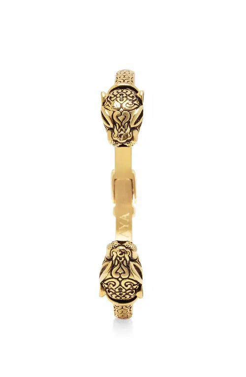 NIALAYA JEWELRY Panther Bangle - Gold