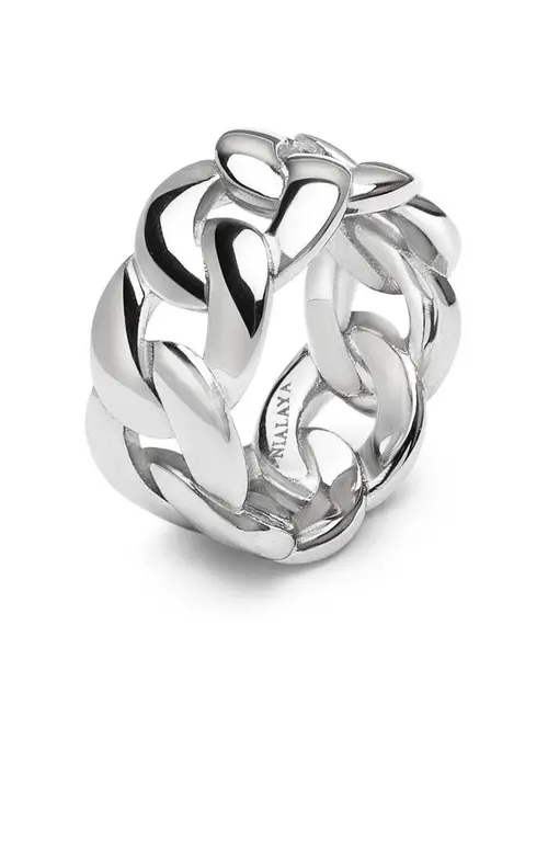NIALAYA JEWELRY Chain Ring - Silver