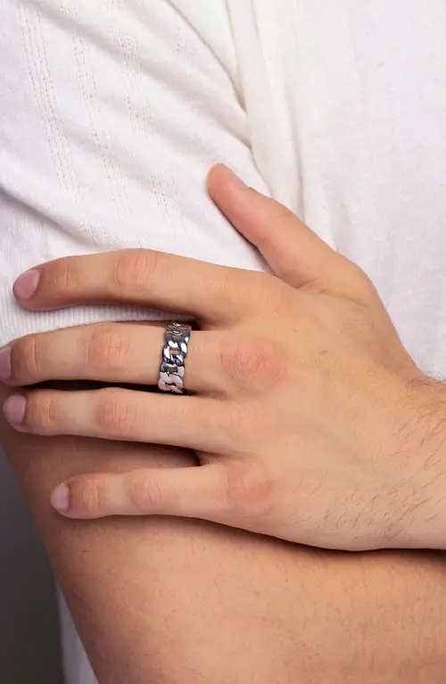 NIALAYA JEWELRY Chain Ring - Silver