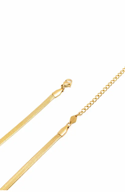 NIALAYA JEWELRY Snake Chain Necklace - Gold