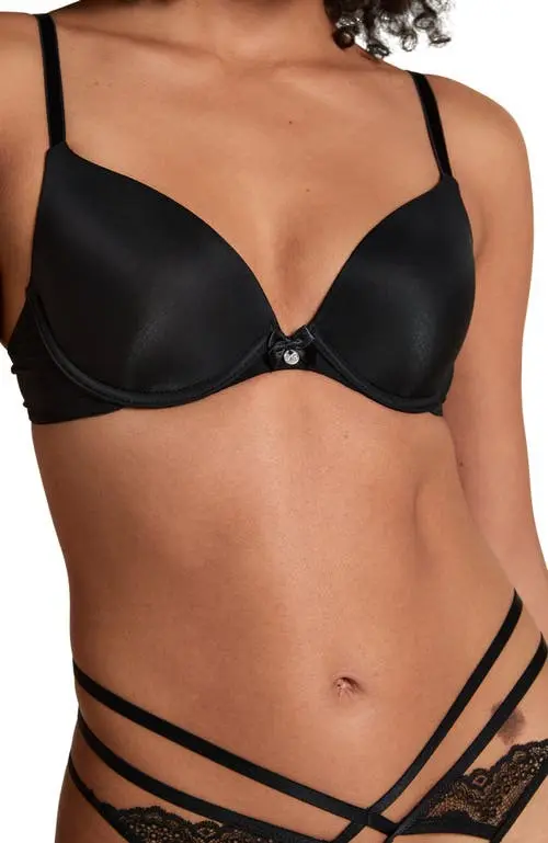 Hunkemoller Plunge Padded Underwired Bra - Black