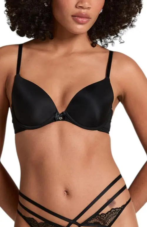 Hunkemoller Plunge Padded Underwired Bra - Black