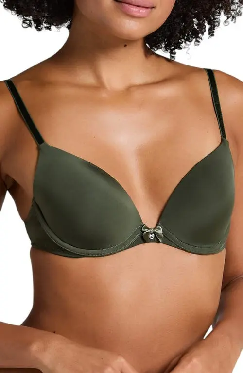 Hunkemoller Plunge Padded Underwired Bra - Deep Depths