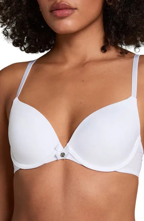 Hunkemoller Plunge Padded Underwired Bra - White