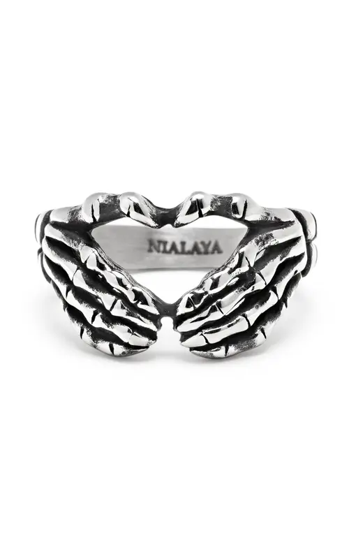 NIALAYA JEWELRY Skeleton Hand Ring