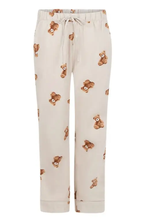 Hunkemoller Pant Flannel Straight Bear