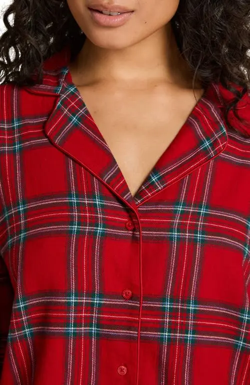 Hunkemoller Flannel Pyjama Top - Red