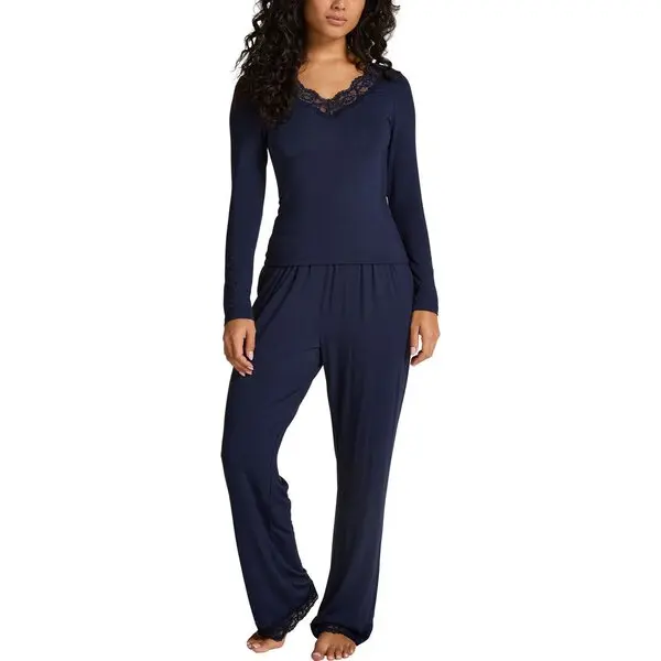 Hunkemoller Pajama Set - Blue