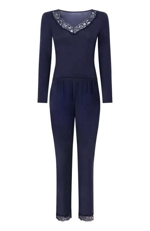 Hunkemoller Pajama Set - Blue