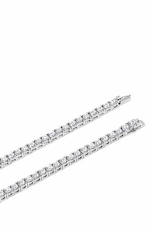 NIALAYA JEWELRY Tennis Necklace - Silver
