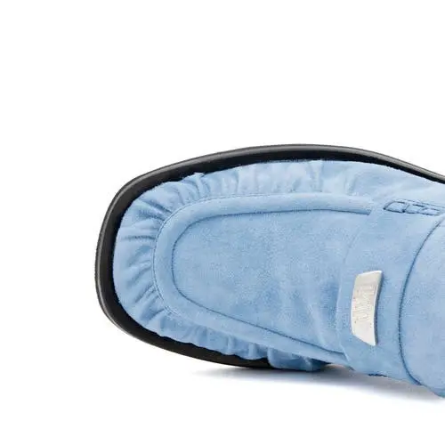 VALENTINA RANGONI Cortina Block Heel Loafer - Blue
