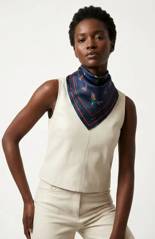 JESSIE ZHAO NEW YORK Sky Parade Double Sided Silk Scarf