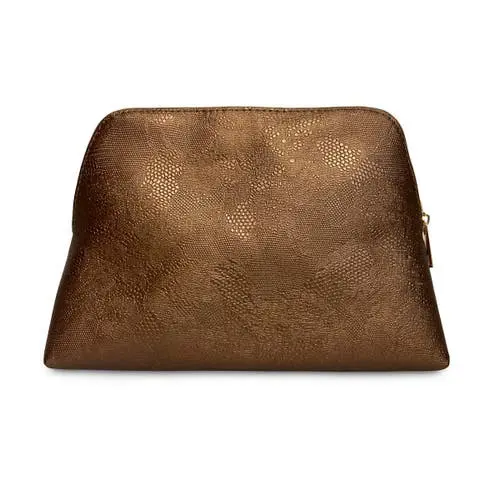 YOUZEY Metallic Makeup Bag - Brown