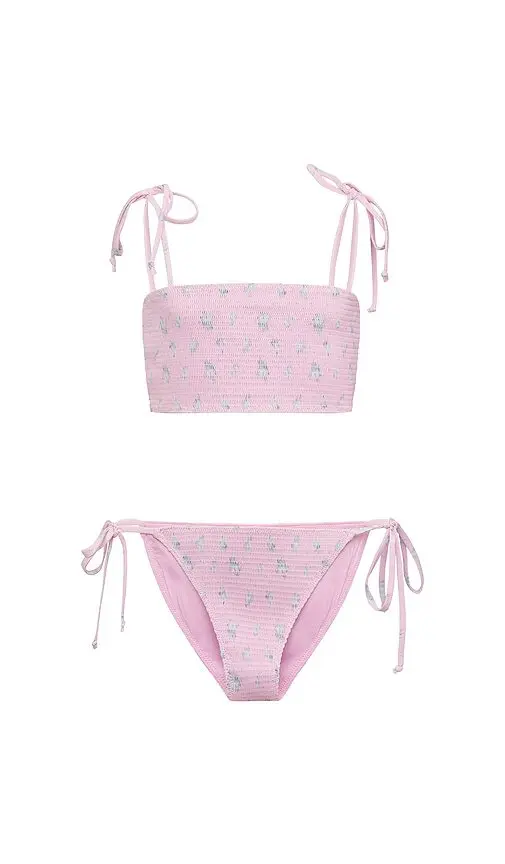 LoveShackFancy Tween Asta Bikini - Lilac Ice