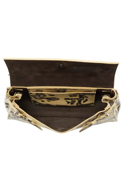 Proenza Schouler Tate Snakeskin Embossed Clutch - Resin Multi