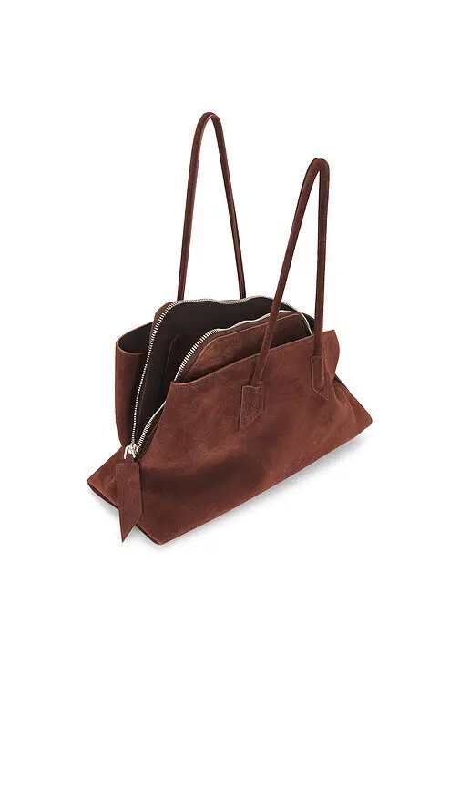 Attico La Passeggiata Medium Top Handle Bag - Light Chocolate