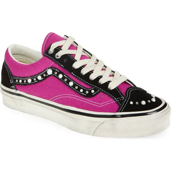 VANS Embellished Lx Old Skool 36 Sneaker - Pearlized Fuchsia Red