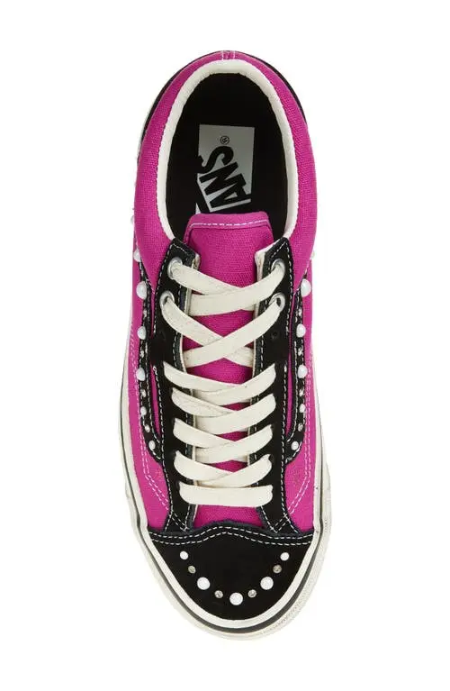 VANS Embellished Lx Old Skool 36 Sneaker - Pearlized Fuchsia Red