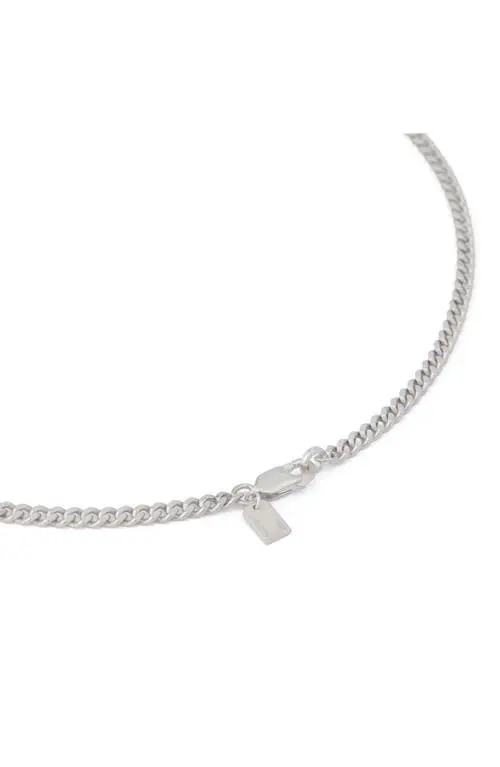 ALLSAINTS Perrie Slim Chain Necklace - Warm Silver