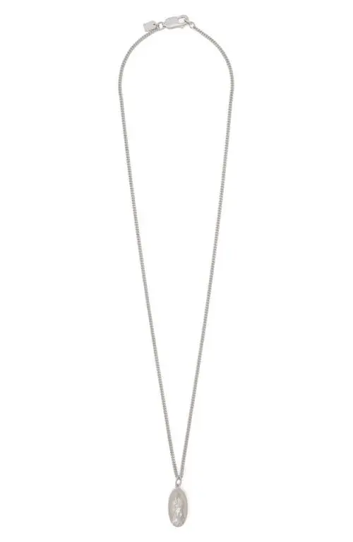 ALLSAINTS Saint Chain Pendant Necklace - Warm Silver