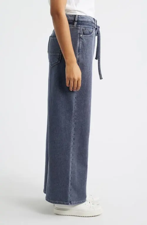CITY BLUES Wide-leg Knit Jeans - Indigo