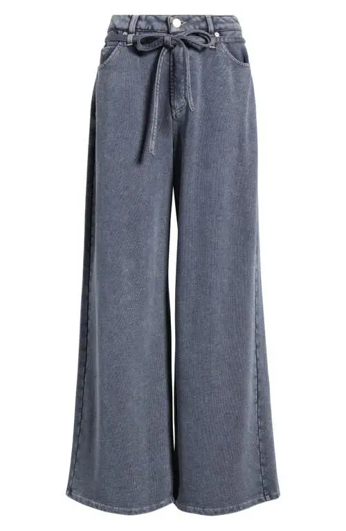 CITY BLUES Wide-leg Knit Jeans - Indigo
