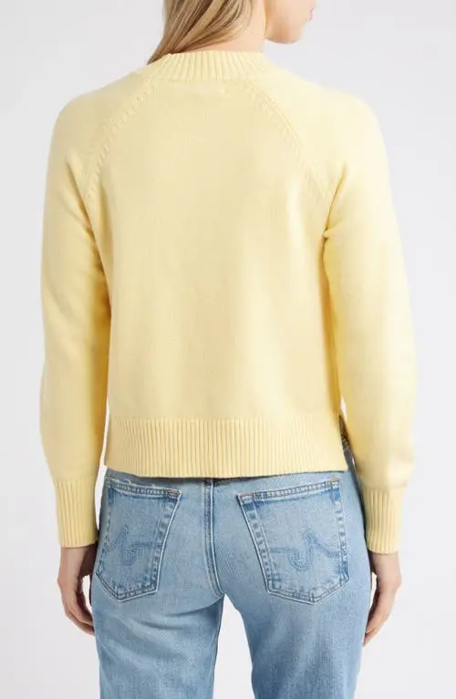 CITY BLUES Raglan Sleeve Mock Neck Sweater - Sunlight