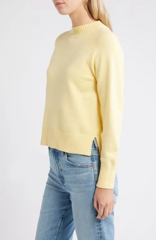 CITY BLUES Raglan Sleeve Mock Neck Sweater - Sunlight