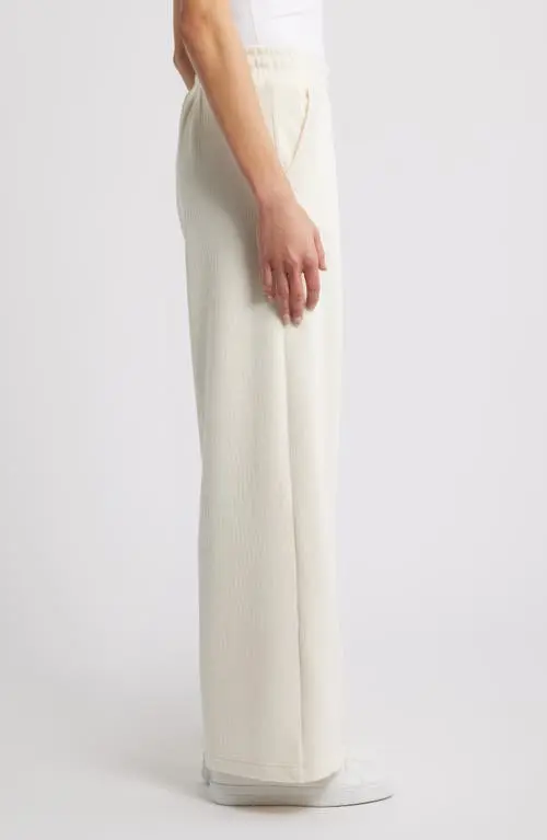CITY BLUES Wide Leg Lounge Pants - Cream