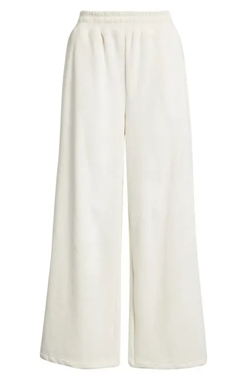 CITY BLUES Wide Leg Lounge Pants - Cream