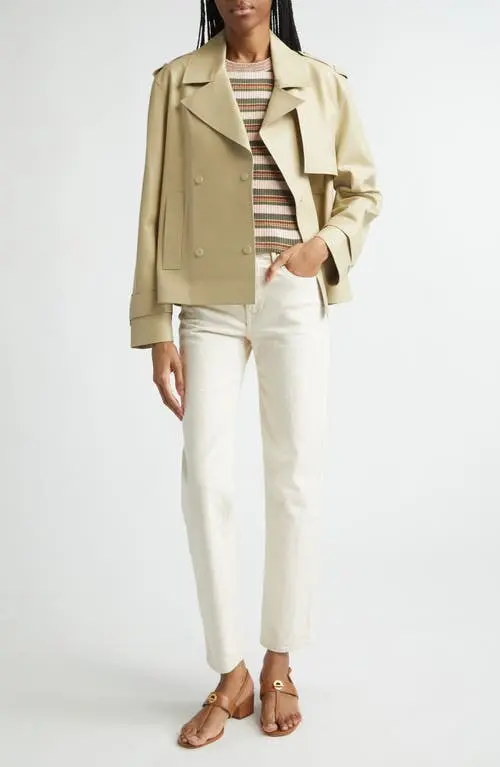 Veronica Beard Leah Straight-leg Jeans - Ecru