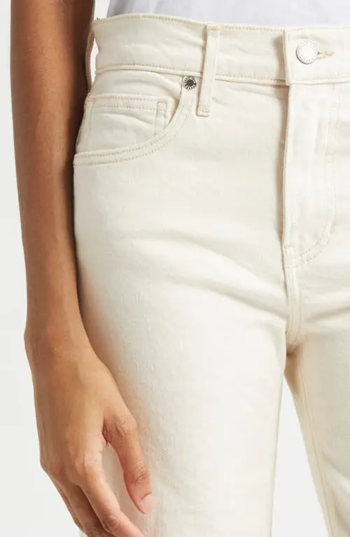 Veronica Beard Leah Straight-leg Jeans - Ecru