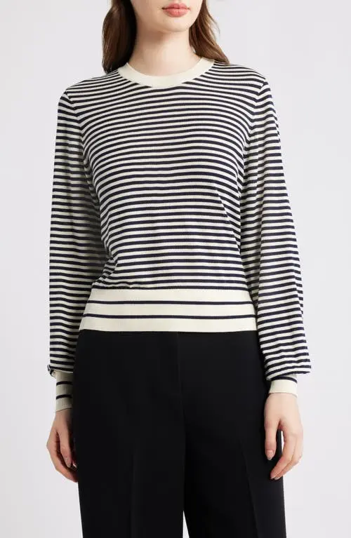 FRAME Stripe Knit Sweater - Cream Multi