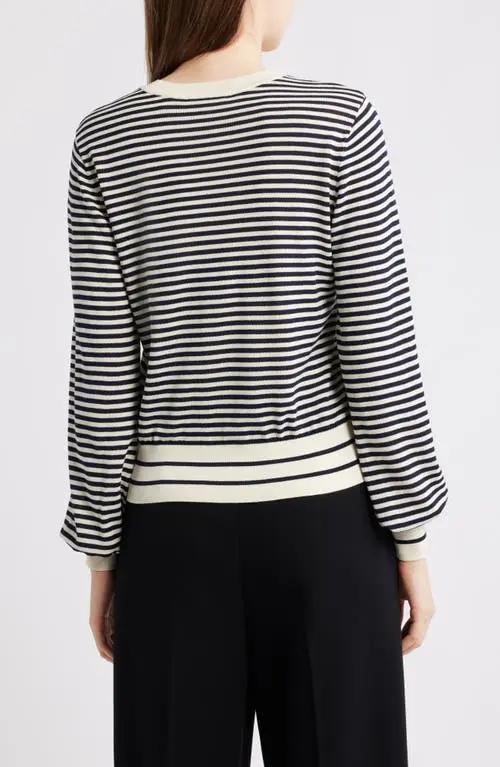 FRAME Stripe Knit Sweater - Cream Multi