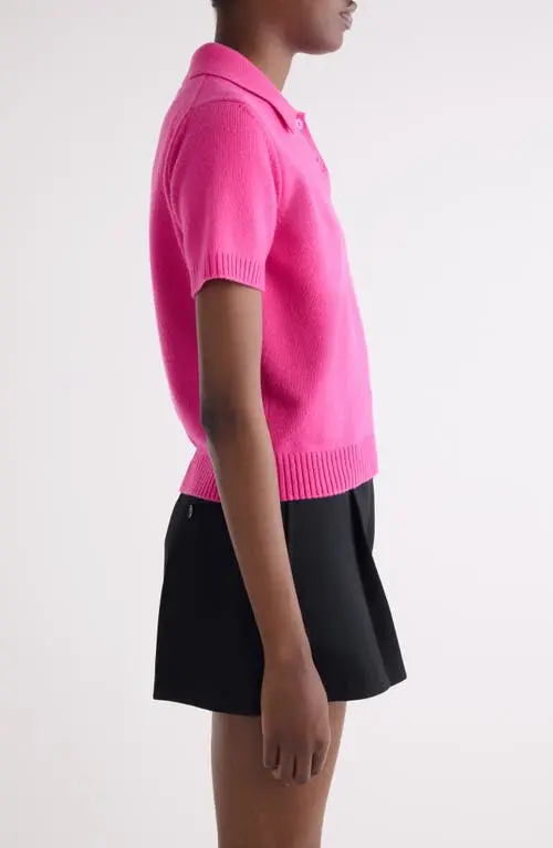 Givenchy Short Sleeve Wool & Cashmere Polo