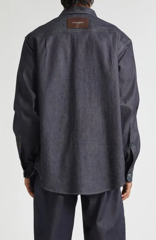 JW Anderson Oversize Denim Button-up Shirt