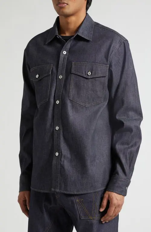JW Anderson Oversize Denim Button-up Shirt