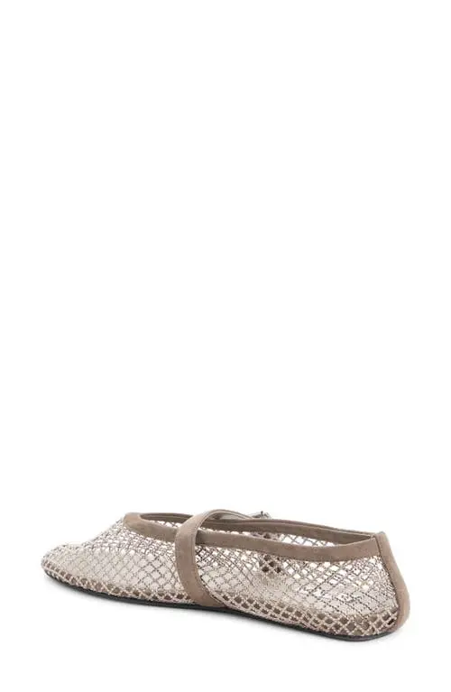 Alaïa Fishnet Mary Jane Flat