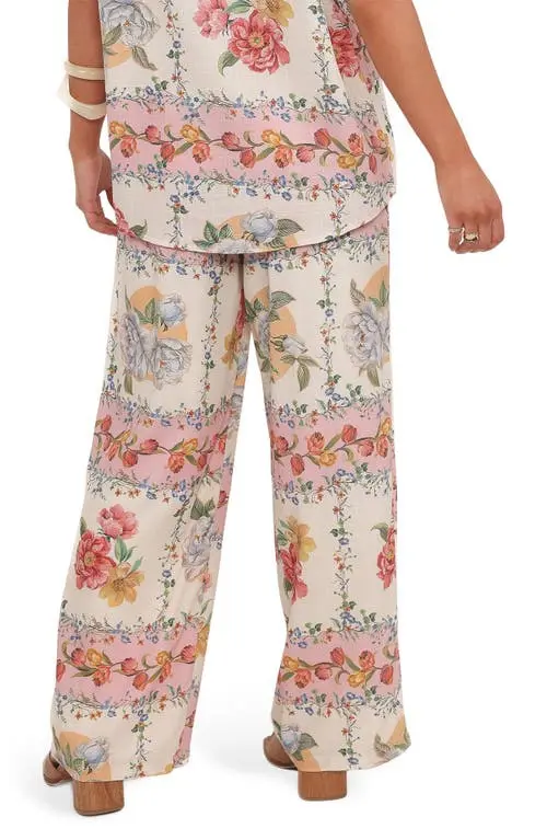 PETAL & PUP Cascais Wide Leg Pants - Rose Tile