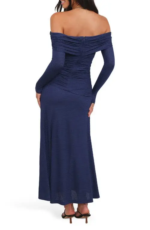 PETAL & PUP Katiya Off The Shoulder Long Sleeve Dress