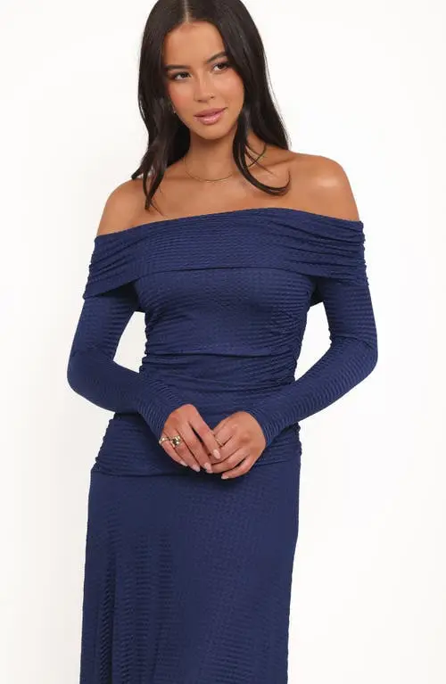 PETAL & PUP Katiya Off The Shoulder Long Sleeve Dress