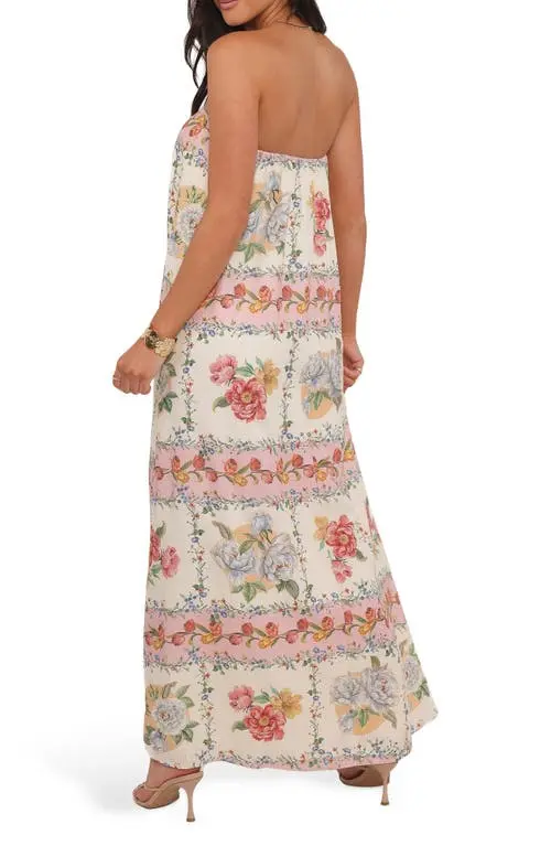 PETAL & PUP Amora Strapless Maxi Dress