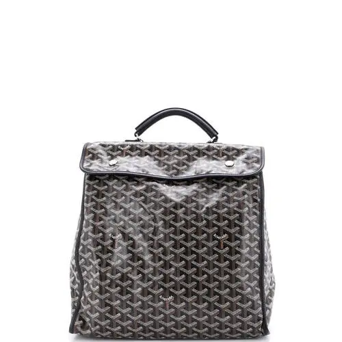 Goyard Saint Leger Briefcase Backpack Coated Canvas - Black