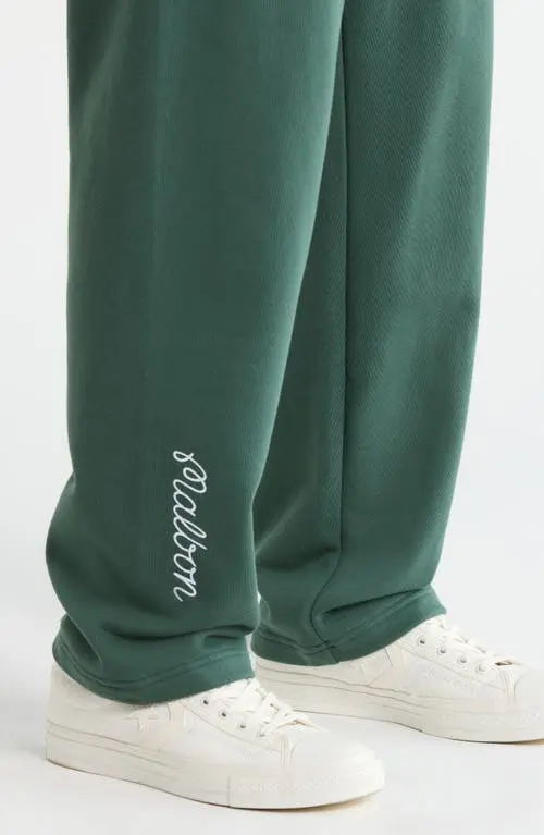 MALBON Bon Script Embroidered Sweatpants