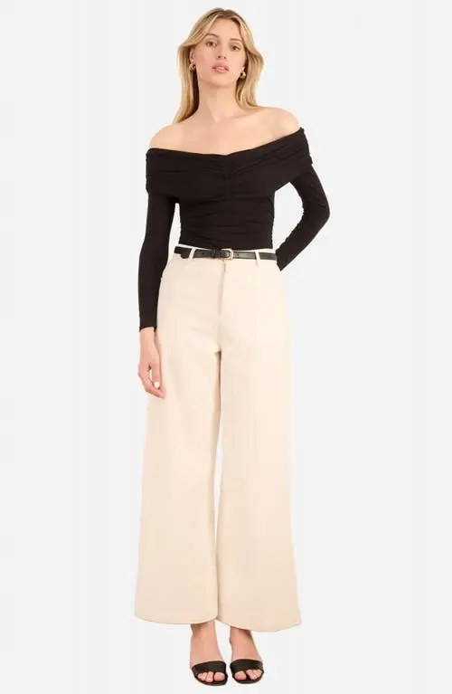 Cami Nyc Julien Off The Shoulder Long Sleeve Bodysuit