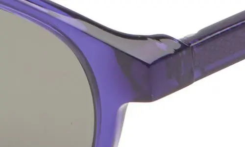 Eyebobs Clearly 46mm Round Polarized Sunglasses - Electric Purple/grey