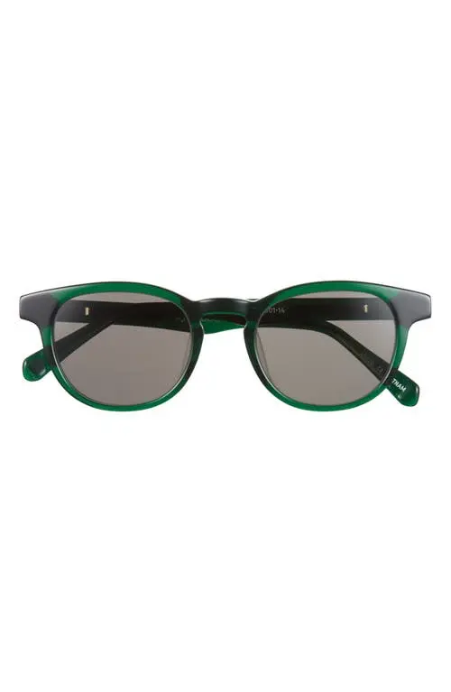 Eyebobs Clearly 46mm Round Polarized Sunglasses - Emerald Green/polarized Grey