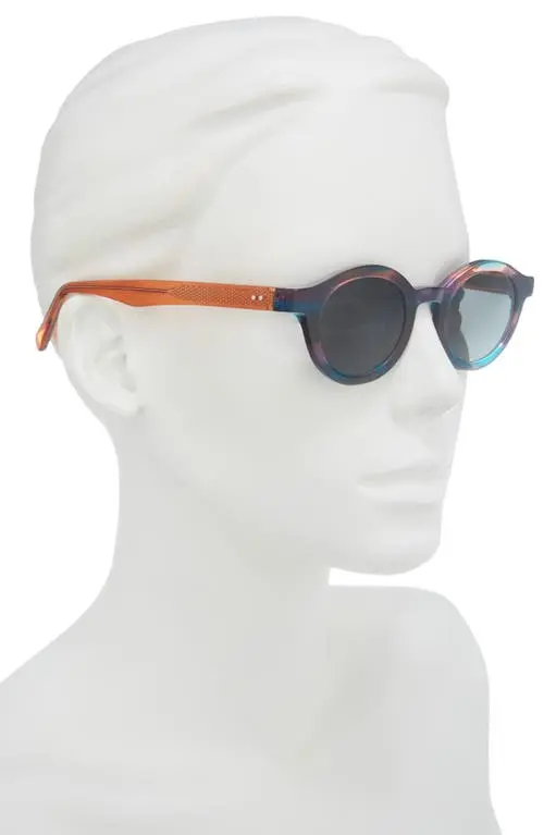 Eyebobs Tv Party 41mm Polarized Round Sunglasses - Purple/orange/grey