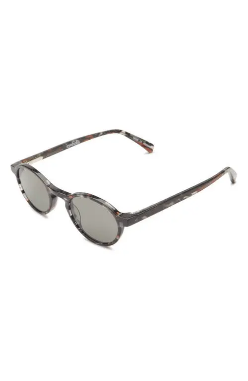 Eyebobs 43mm Polarized Round Frame Sunglasses - Charcoal/polarized Grey