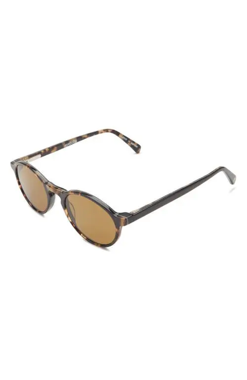 Eyebobs Board Stiff 49mm Round Polarized Sunglasses - Tortoise/black Tort/brown
